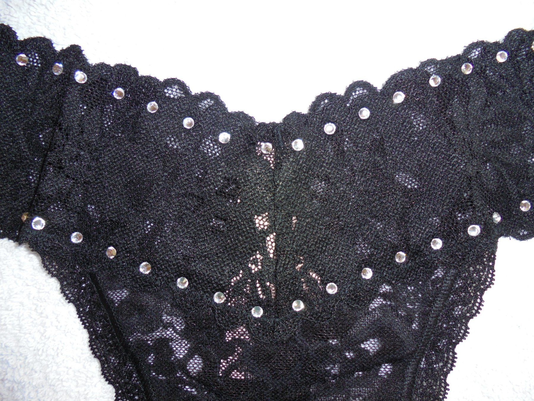 VICTORIA'S SECRET LACIE THONG, L, NEU, MIT GLITZERSTEINEN... (Neu und ...