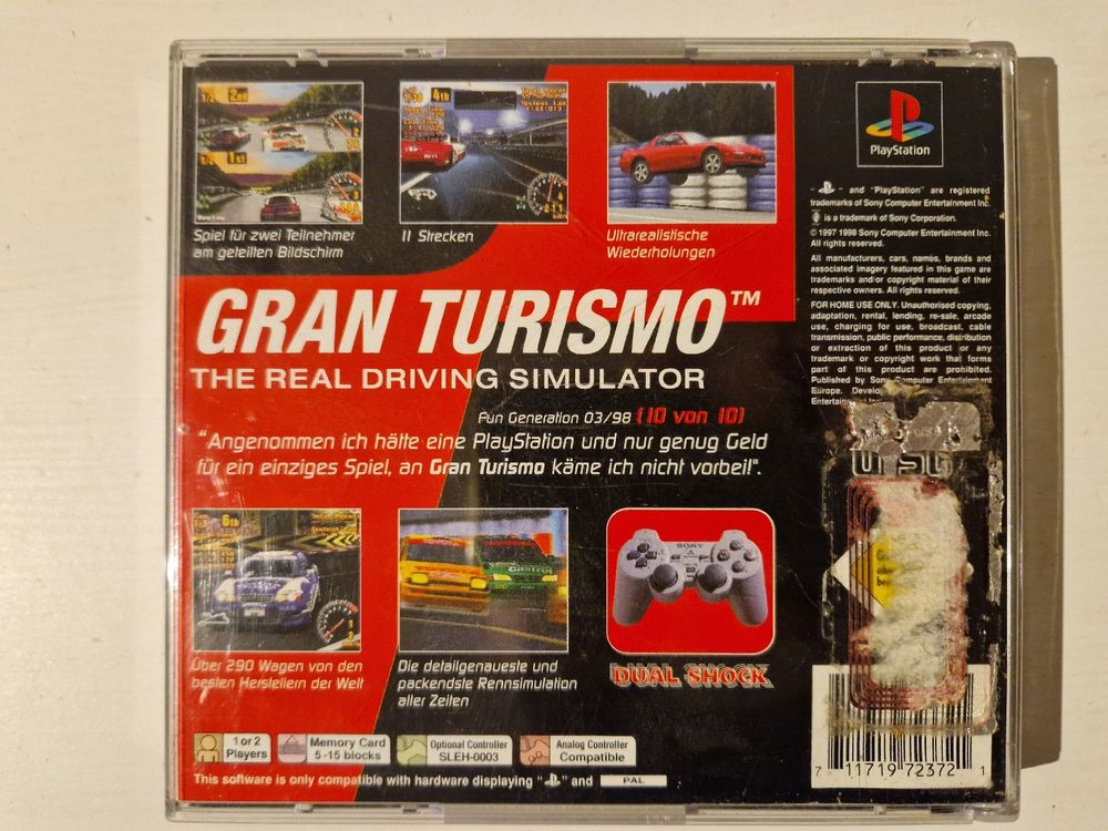 Gran Turismo PS1 - Der Klassiker für deine Playstation! (Gebraucht) in ...
