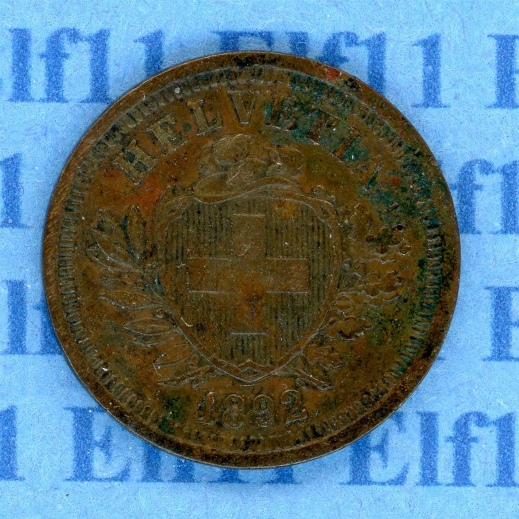 CHF___0.01 1892 ss 1 Rappen (Gebraucht) in Widnau für CHF 40 – mit Lieferung auf Ricardo kaufen