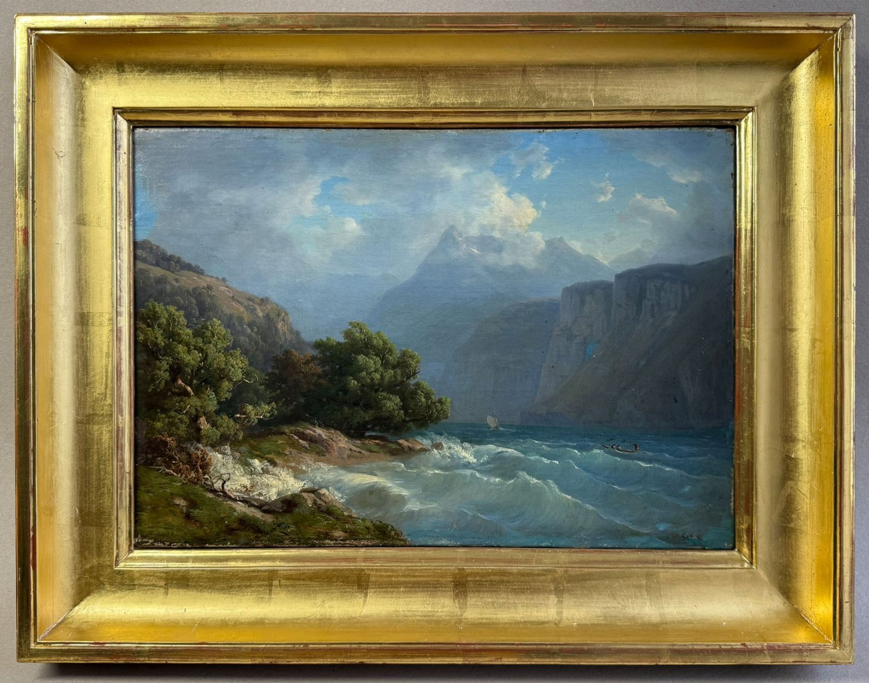 Jean-Philippe George-Julliard Urnersee Gemälde antik 19. Jhd (Gebraucht ...