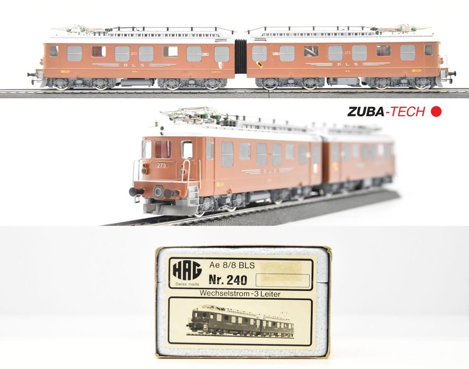 HAG 240 E-Lok Ae 8/8 Bern-Wallis BLS H0 WS Analog mit OVP (Gebraucht) in St. Gallen für CHF 143 ...