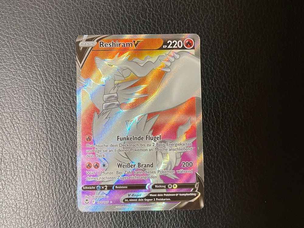 Pokemon Karte Reshiram V Full Art (Gebraucht) in Breitenbach für CHF 7 ...