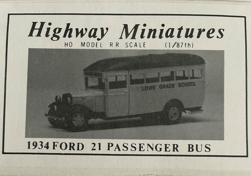 Jordan Highway Miniatures 1934 Ford 21 passender School Bus (Gebraucht ...