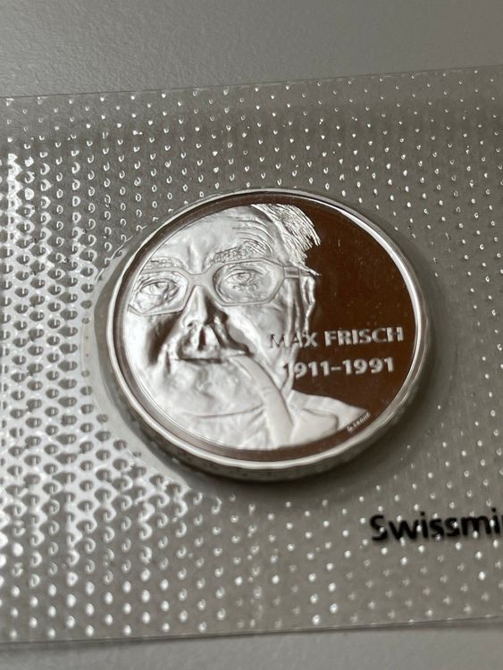 Gedenkmünze Max Frisch 2011 (Neu und originalverpackt) in Buonas für CHF 39 – mit Lieferung auf ...