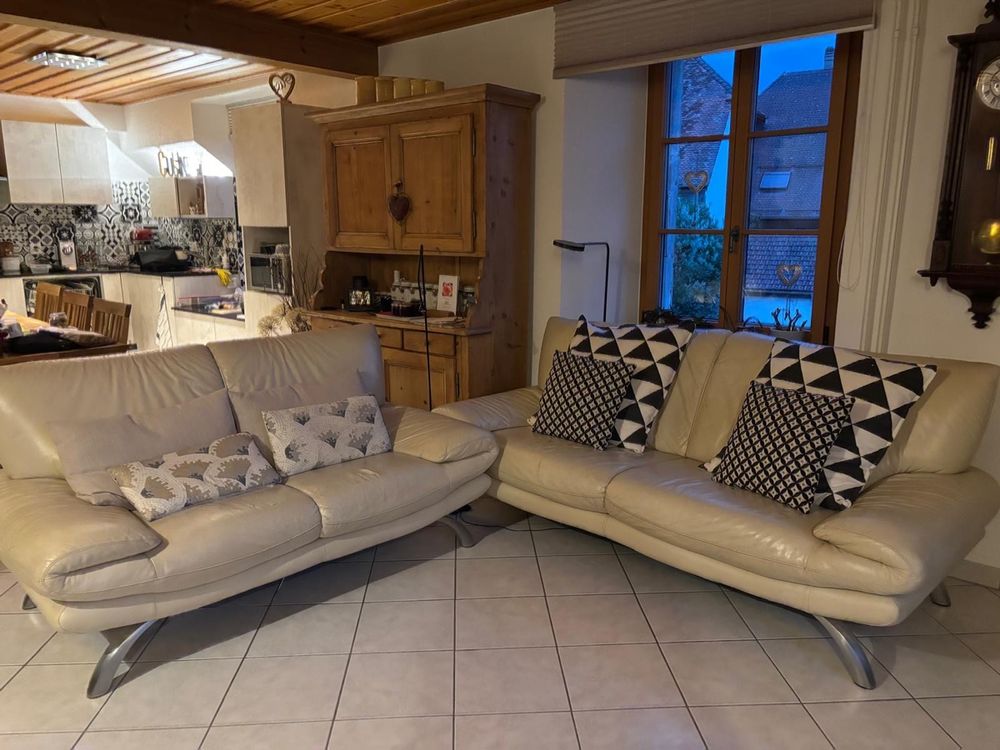 Canapés 2 et 3 places en cuir (D'occasion) à Baulmes pour CHF 99 ...