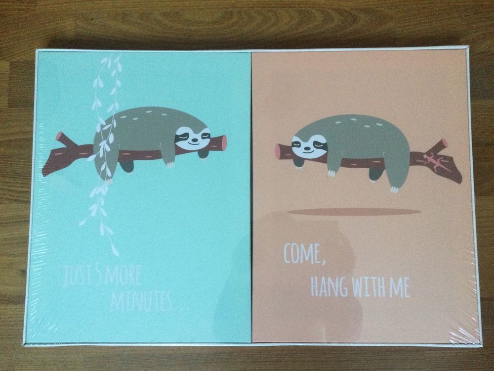 2 Faultier Bilder/Poster zum aufhängen | Kaufen auf Ricardo