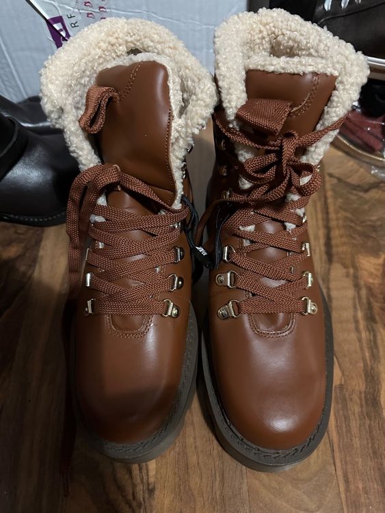 Zara Leder Stiefel 38 neu | Kaufen auf Ricardo