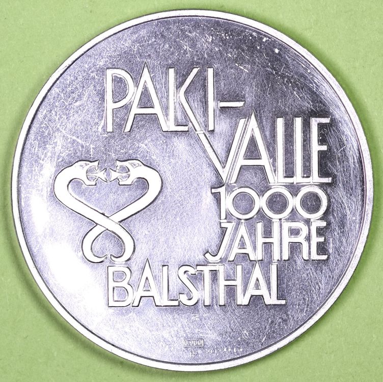 1968 / MEDAILLE / BALSTHAL / 1000 JAHRE BALSTHAL (Gebraucht) in für CHF ...