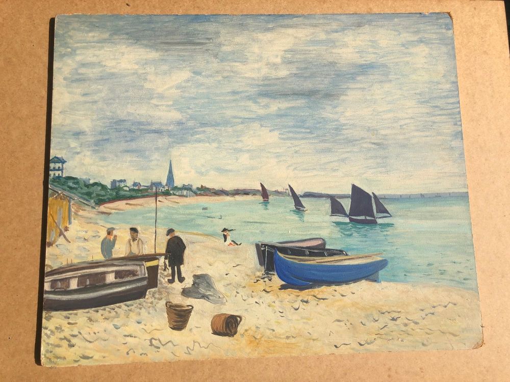 BOOTEN nach MONET OEL 55x45cm | Kaufen auf Ricardo