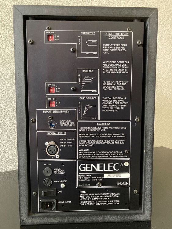 GENELEC 1031A Paar Nahfeld Studio-Monitore (Gebraucht) in Zürich für ...