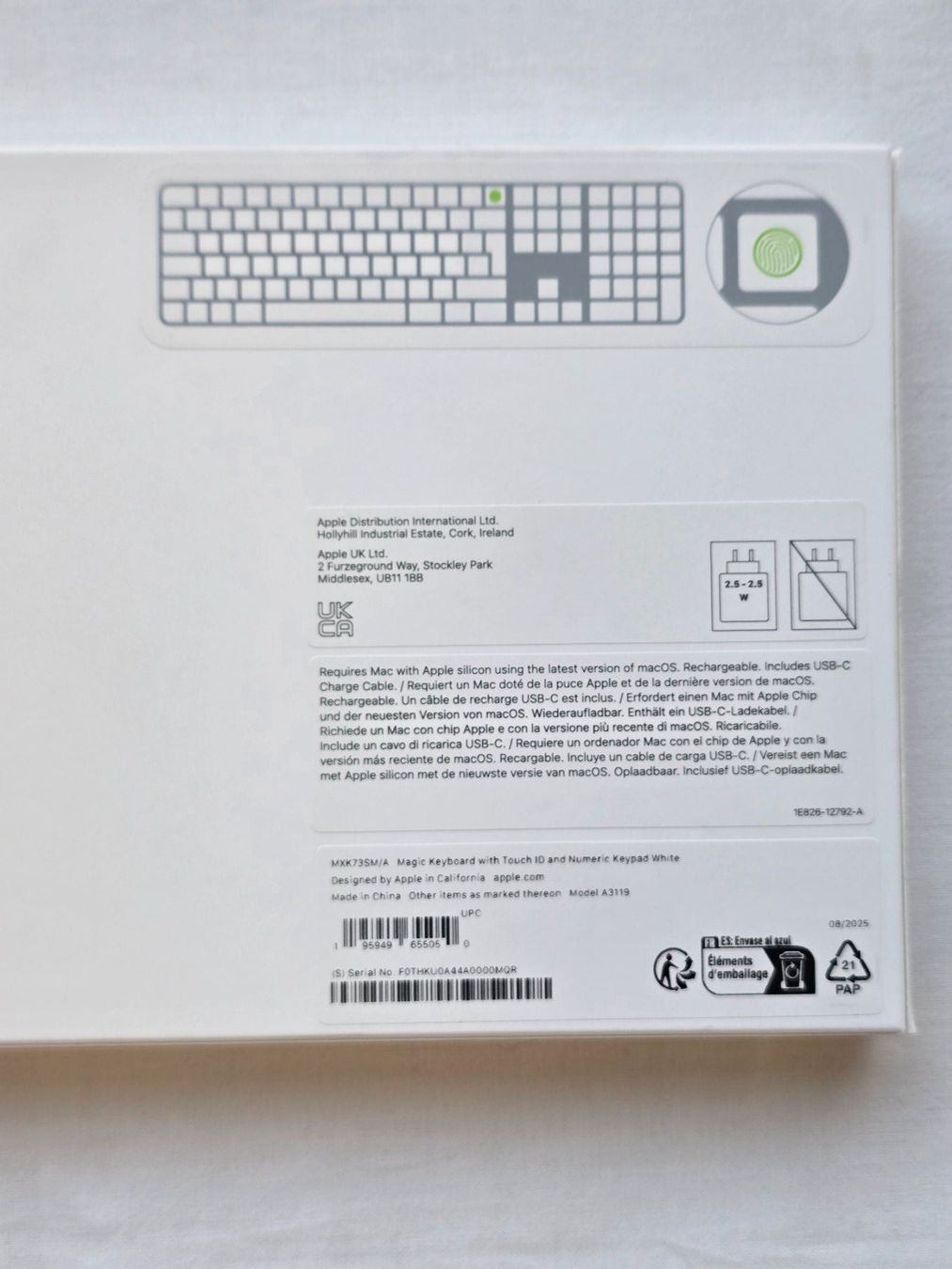 Apple Magic Keyboard mit Touch ID und Ziffern­block 2024 (Neu und ...