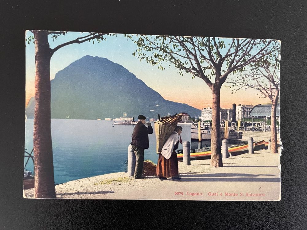 AK TI Lugano, Quai e Monte S. Salvatore (Gebraucht) in Thal für CHF 1 – mit Lieferung auf ...