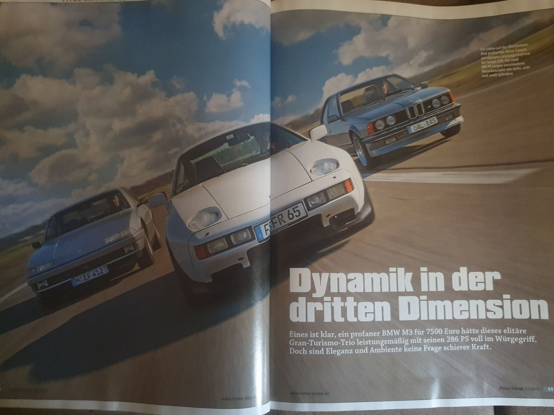 Motor Klassik 12/10 BMW M 635 CSi Ferrari 412i 928 S xx (Gebraucht) in ...