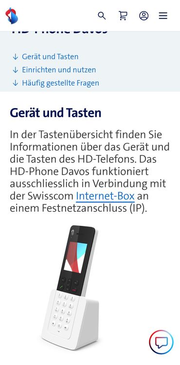 Swisscom HD-Phone Davos (Gebraucht) in Baden für CHF 70 – mit Lieferung ...