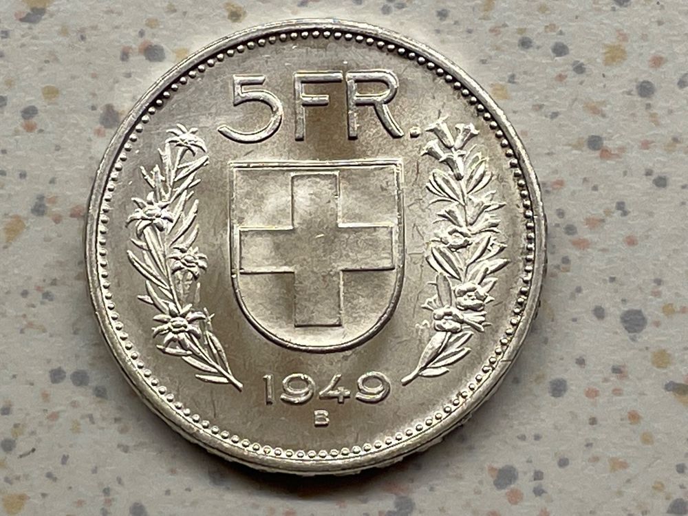 1949 5 Franken fast unzirkuliert. Top | Kaufen auf Ricardo