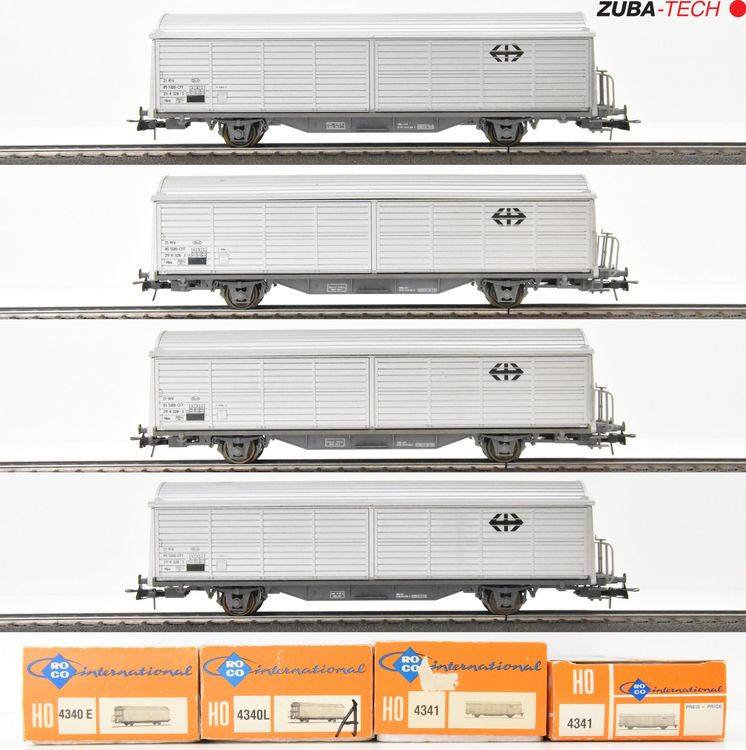 Roco 4x Schiebewandwagen der SBB H0 GS mit OVP | Kaufen auf Ricardo