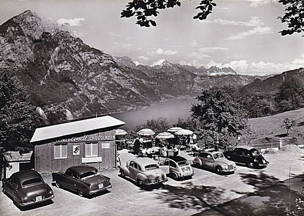 Kerenzerbergstrasse - Café Seeblick mit Walensee. | Kaufen auf Ricardo