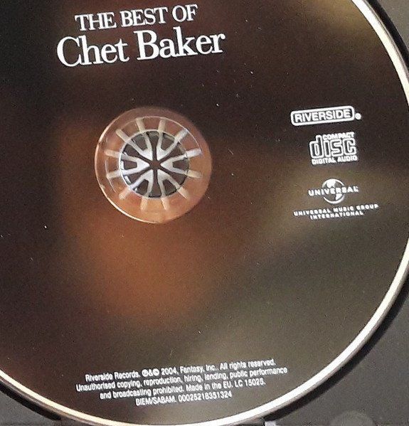 Chet Baker with Pepper Adams, Kenny Burrell, Bill Evans, (D'occasion) à ...