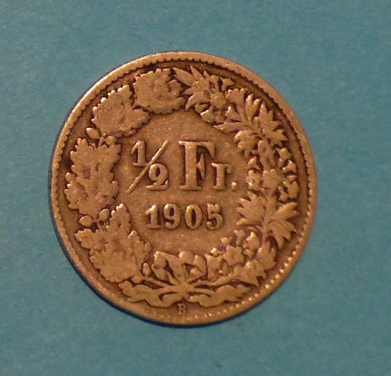1/2 Franken 1905 (Gebraucht) in Niederglatt ZH für CHF 2 – mit Lieferung auf Ricardo kaufen