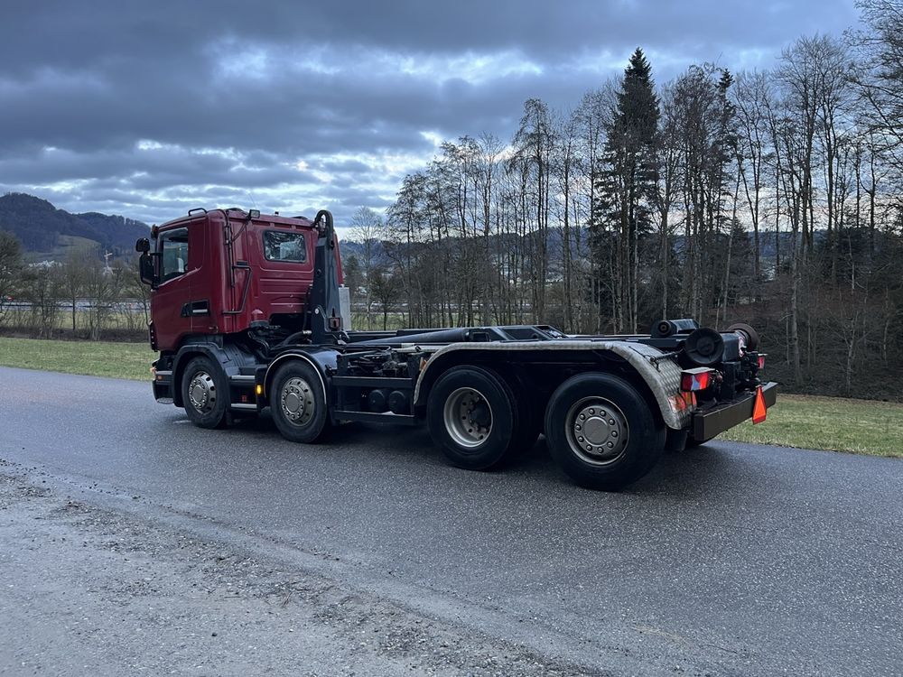 Lastwagen LKW Hakenlift Hakengerät Scania G480 40km/h (Gebraucht) in ...
