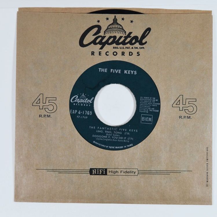 EP: THE FIVE KEYS - The Fantastic Five Keys (Gebraucht) in Frenkendorf ...