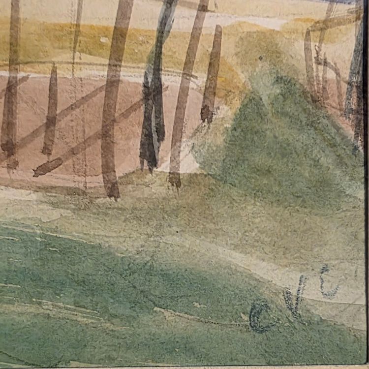 Aquarell Clara Vogelsang Eymann (48 x 37) 40 % seines Wertes (Gebraucht ...