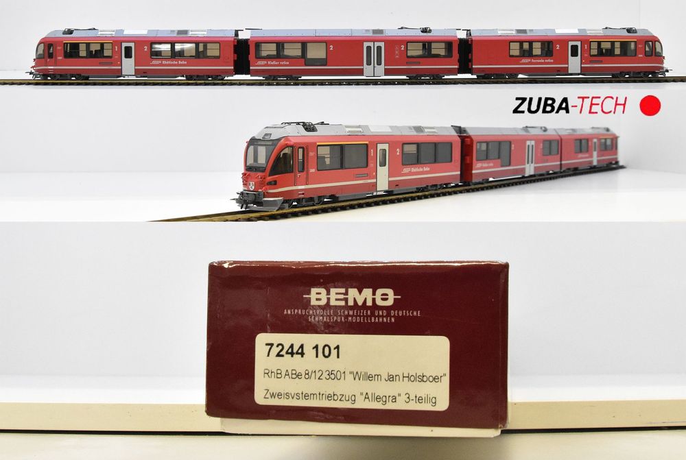 Bemo 7244101 Triebzug Allegra 3-tlg ABe 8/12 RhB H0m OVP | Kaufen auf ...