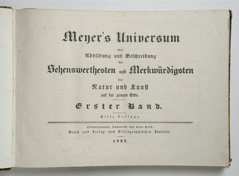 Meyer s Universum oder Abbildung und Beschreibung (Gebraucht) in ...