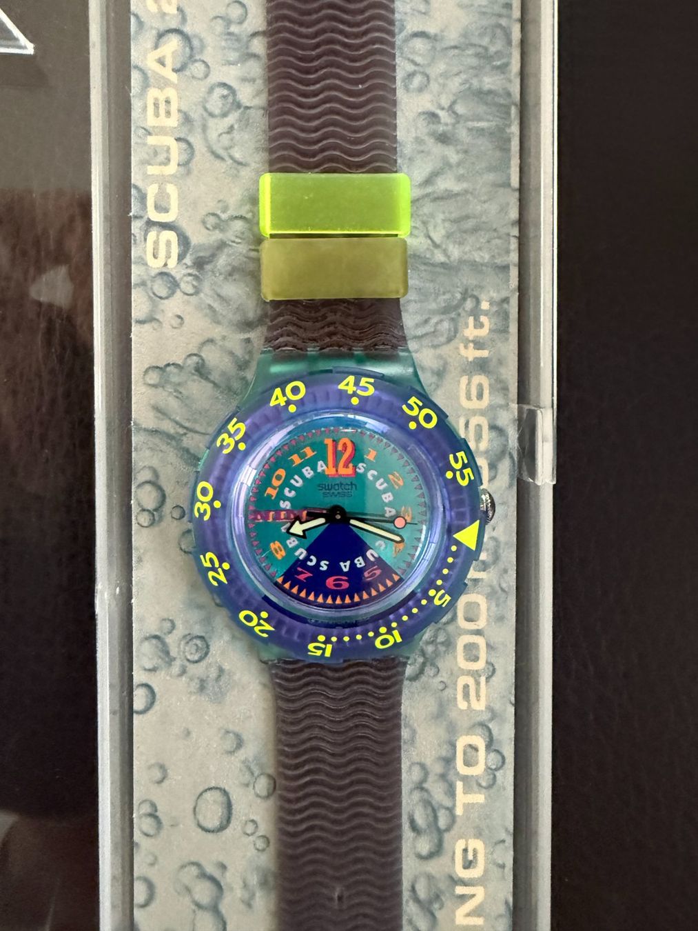 Swatch Scuba 200 SDN106 Bermuda Triangle - von 1993 (Neu (gemäss ...
