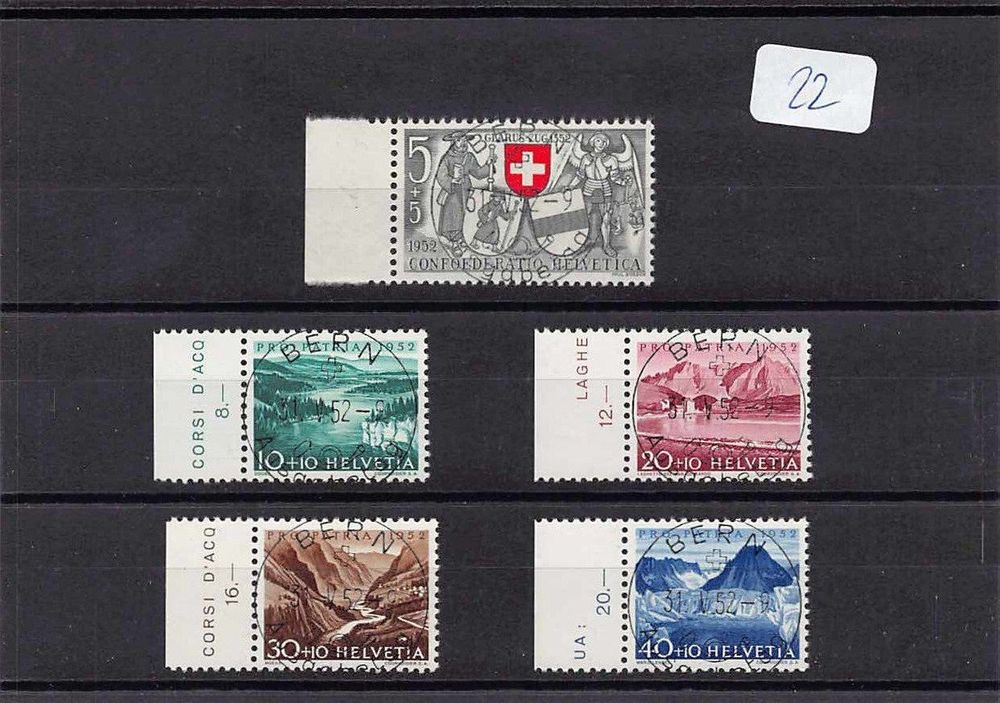 RÜCKLOS 22: Komplette Serie PRO PATRIA 1952 mit VOLL-ET-O BE (Gebraucht) in Winterthur für CHF ...