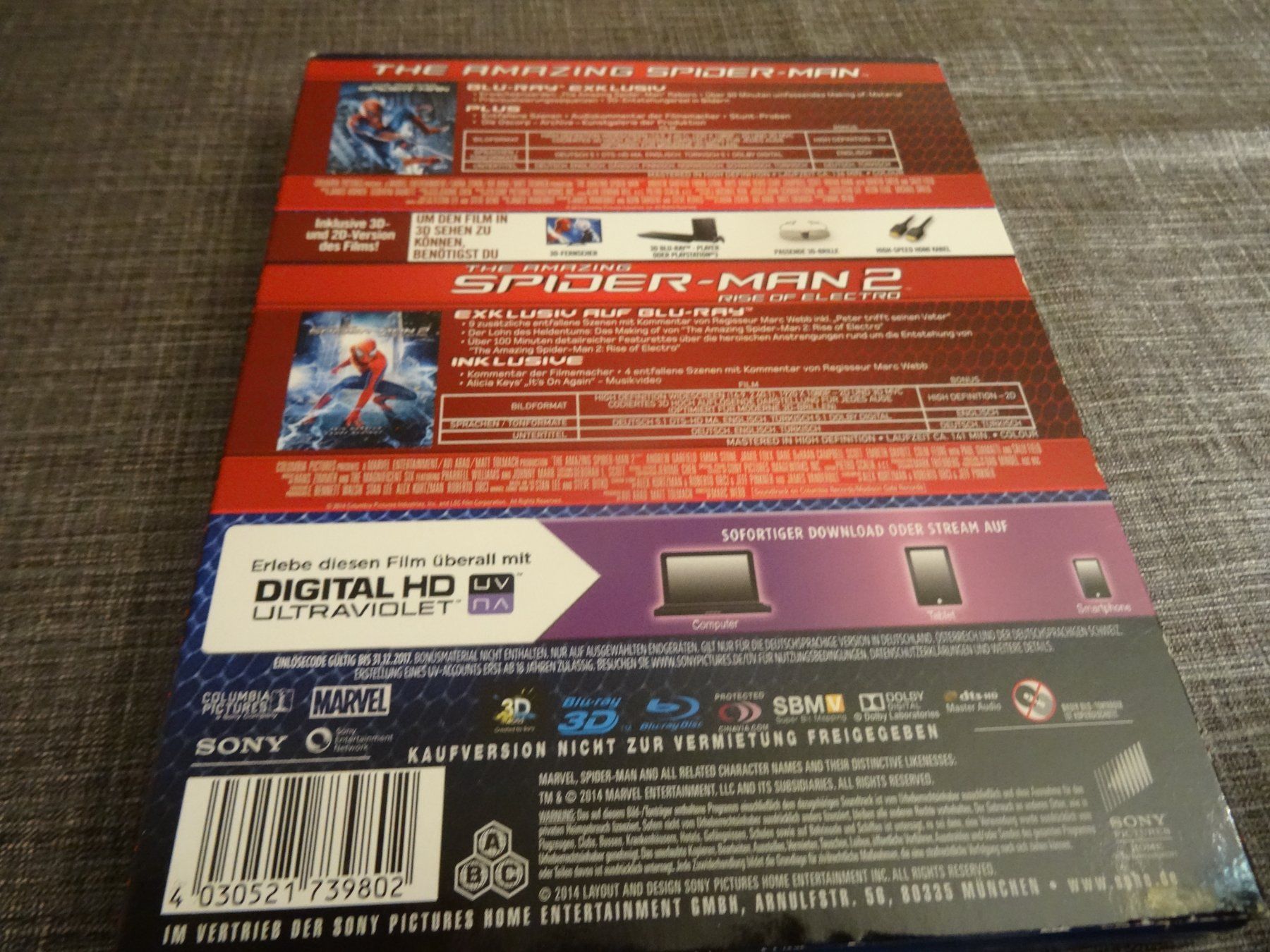 The Amazing Spider-Man 1&2 - Blu-ray 3D + 2D (Gebraucht) in Olten für ...