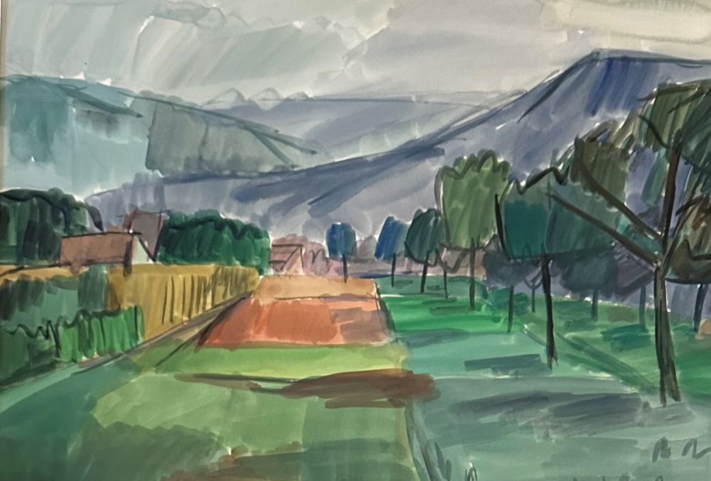 Josef Kmecht (1913) Landschafts Aquarell (Gebraucht) in Root für CHF 19 – mit Lieferung auf ...