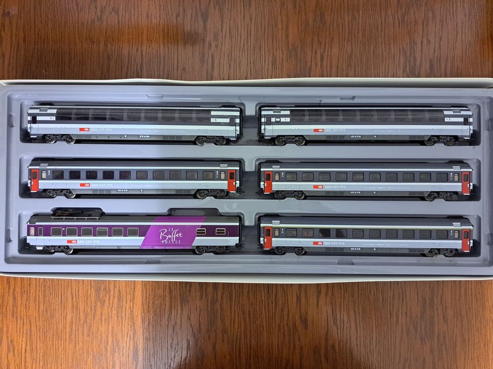 SBB Euro City Schnellzugwagen Set_Märklin 43670 _ Spur H0 (Neu (gemäss ...