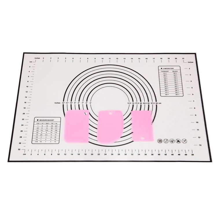 Backmatte Teigmatte 60x40cm mit Schaber | Kaufen auf Ricardo