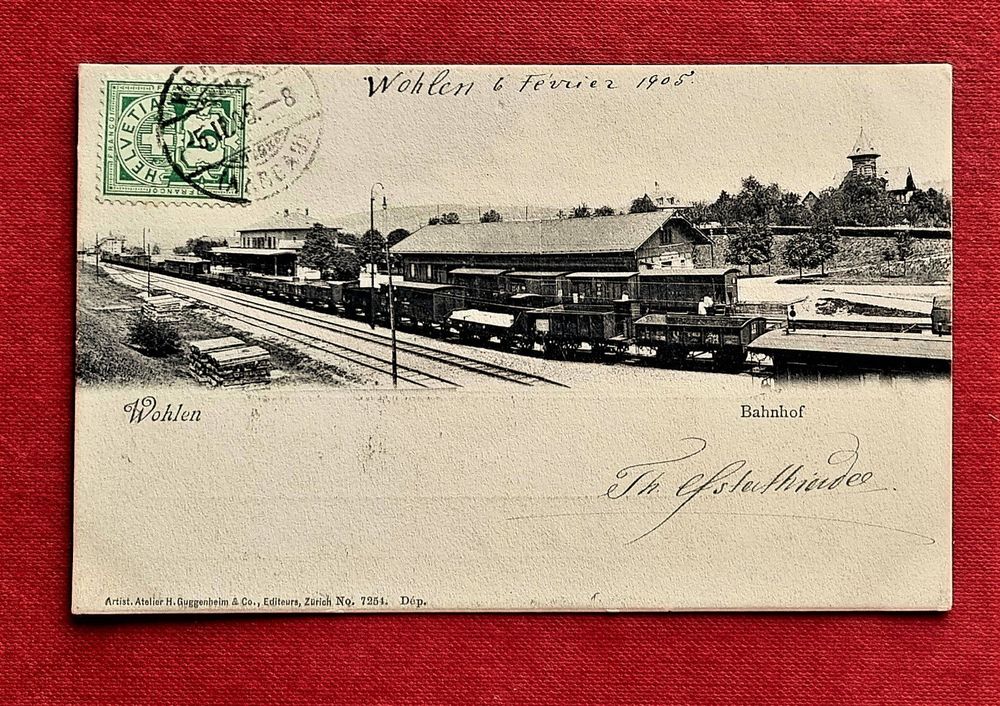 Wohlen - Bahnhof - Eisenbahn - Güterwagen - 1905 | Kaufen auf Ricardo