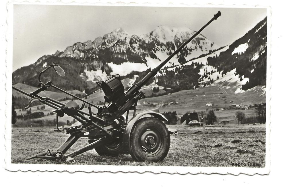 Militär - Flab-Kanone - D.C.A. 20 mm - echt Foto-AK | Kaufen auf Ricardo