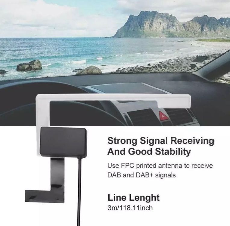 Antenne DAB+ Auto mit SMA/SMB Connector (Neu und originalverpackt) in ...