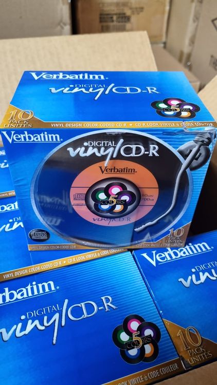 840 Stk. Verbatim CD-R mit Vinyl Optik (Neu und originalverpackt) in ...