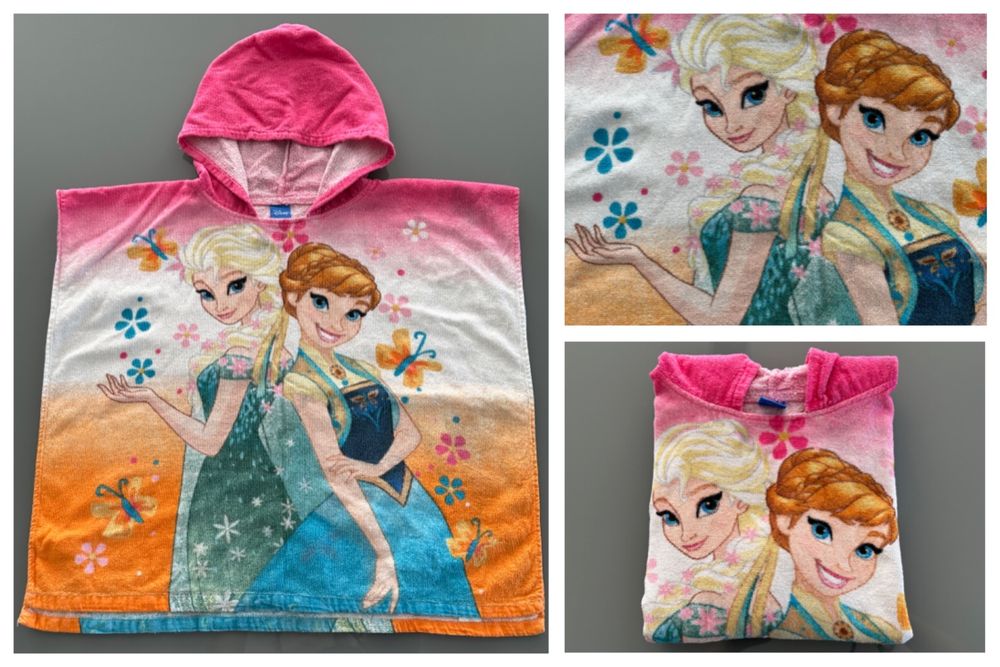 Frozen Bade-Poncho Bademantel Badetuch Elsa & Anna | Kaufen auf Ricardo