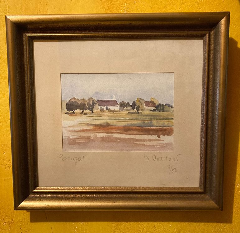 Aquarelle du Portugal de B. BOSSHARD de Nidau Aquarelle (Gebraucht) in St-Cierges für CHF 42 ...