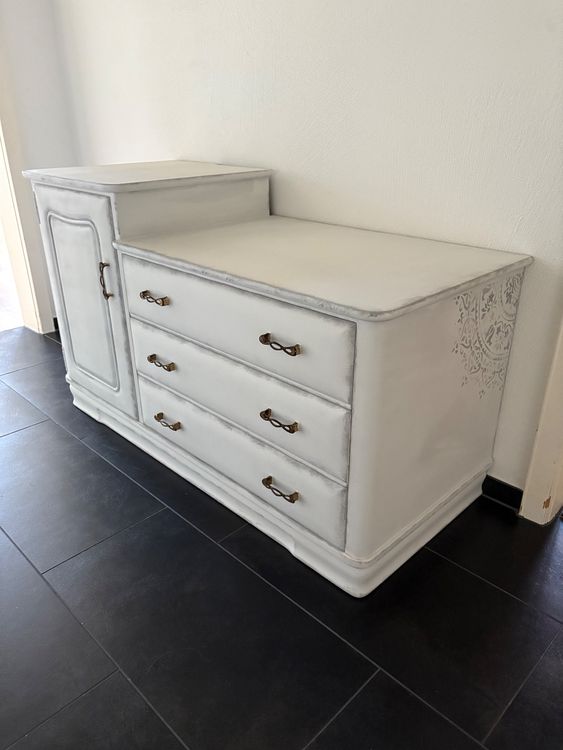 Shabby Chic Kommode Sideboard Vintage Landhausstil weiss (Gebraucht) in ...
