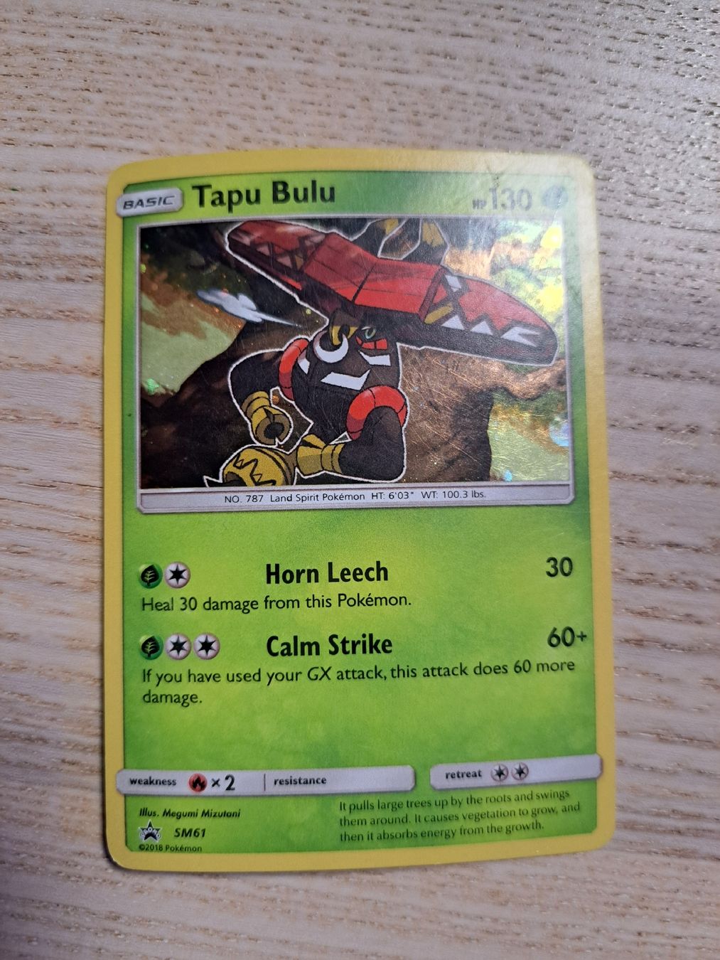 Carte Pokémon Tapu Bulu - Série Soleil et Lune SM61 (D'occasion) à ...