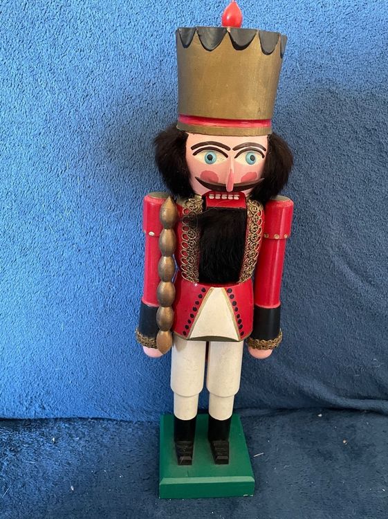 Nussknacker Erzgebierge alt DDR Holz Weihnachtsdekoration (Gebraucht ...