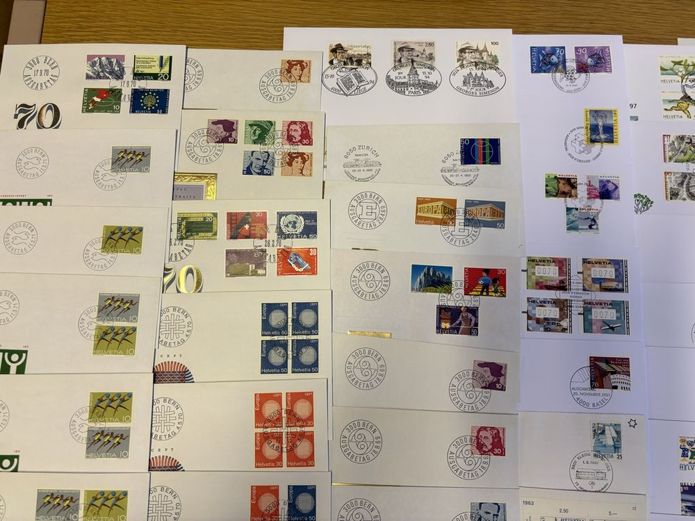 Sammlung von 280 FDC Schweiz 60 - 2000er Jahre (Gebraucht) in Murgenthal für CHF 10 – mit ...