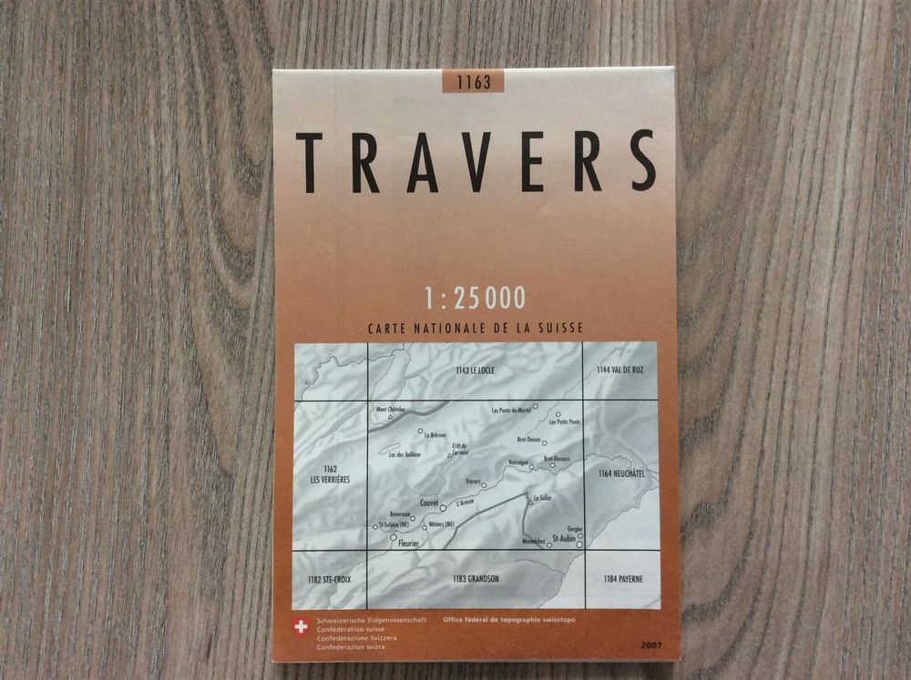 Carte nationale TRAVERS 1:25000 (Neuf (Voir description)) à ...