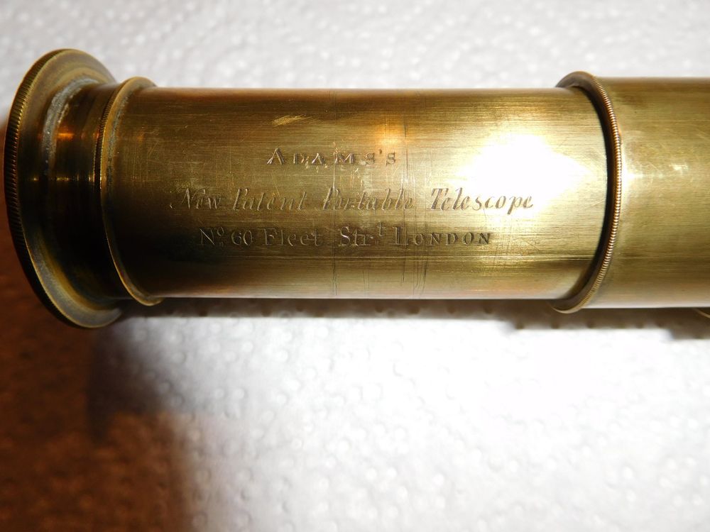 Teleskop ADAMS, mit Gravur, ca. 1820, 8-draw, ren. Barrel (Gebraucht) in Olten für CHF 575 – mit ...