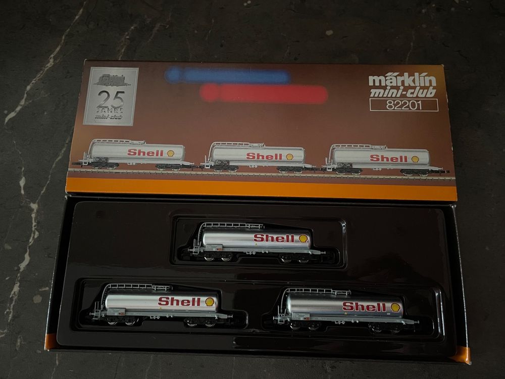 Marklin Z 82201 Set Kesselwagen Shell (Neu und originalverpackt) in ...