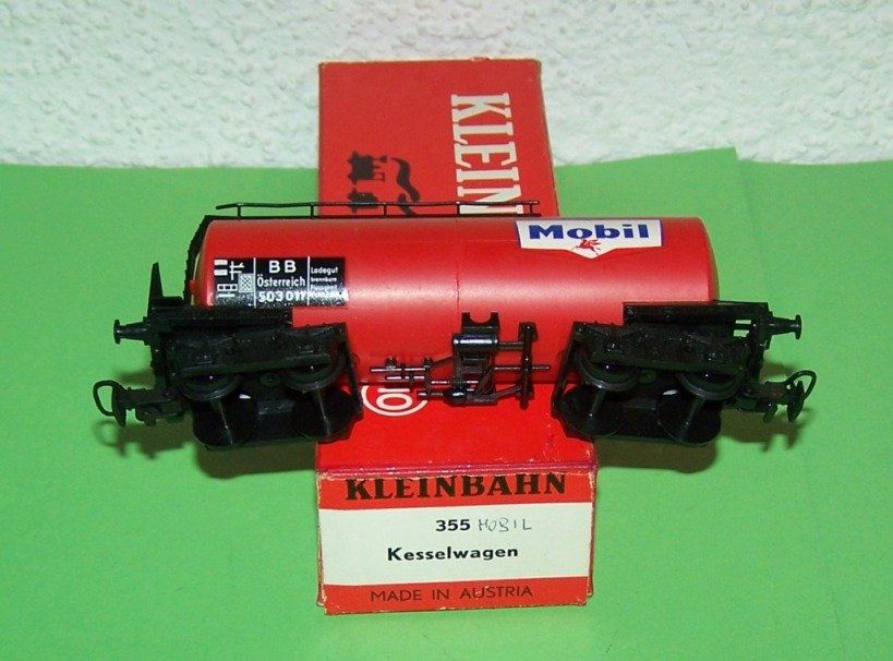 Kleinbahn H0 355 MOBIL Kesselwagen 4achsig, RIV, OVP (Gebraucht) in ...