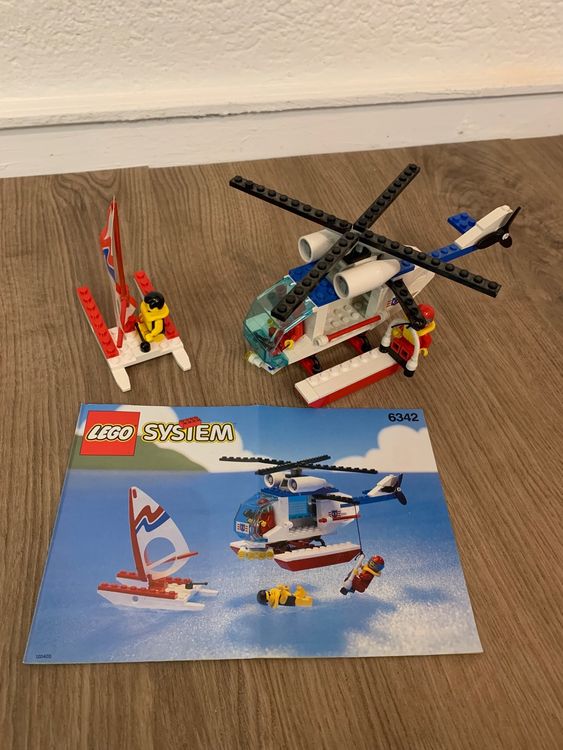 Vintage Lego System 6342 Beach Rescue Chopper + Anleitung (Gebraucht ...