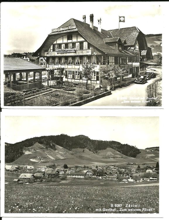 2 Ak ZÄziwil Gasthof Z Weissen RÖssli Um 1935 Kaufen Auf Ricardo